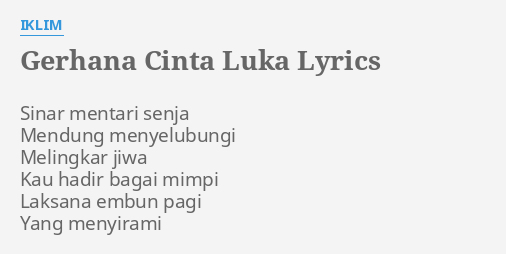 Lirik Lagu Sinar Mentari Senja - SebastianldRichard Lirik Lagu Sinar Mentari Senja - SebastianldRichard